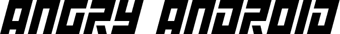 Angry Android font | Fonts2u.com