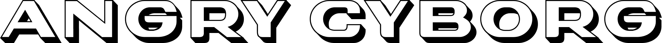 Angry Cyborg 3D Regular font | Fonts2u.com