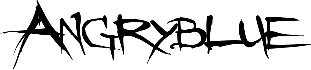 Angryblue font