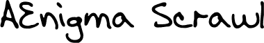 Ænigma Scrawl (BRK) font | Fonts2u.com