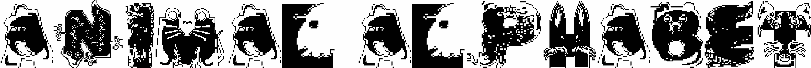 Animal Alphabet font | Fonts2u.com