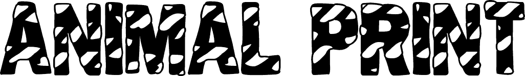 Animal Print font | Fonts2u.com
