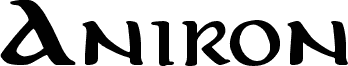 Aniron font | Fonts2u.com