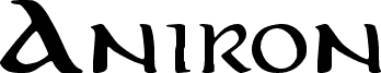 Aniron Bold font | Fonts2u.com