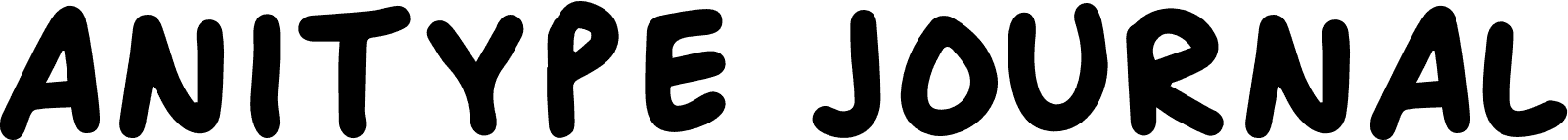 Anitype Journal 3 font