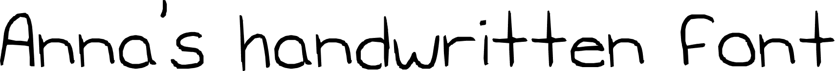 Anna's handwritten font font | Fonts2u.com