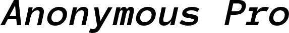 Anonymous Pro font | Fonts2u.com