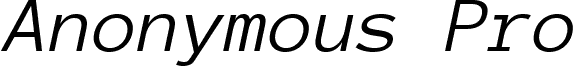 Anonymous Pro font | Fonts2u.com