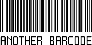 Another barcode font font | Fonts2u.com