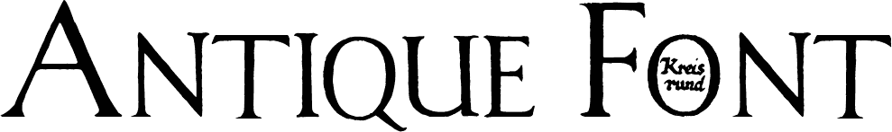 Antique Font by Marta van Eck CU font | Fonts2u.com