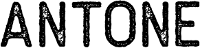 Antone-ExtrudeStrip font