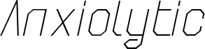 Anxiolytic font