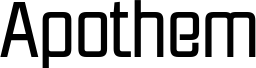 Apothem Caps Regular font | Fonts2u.com