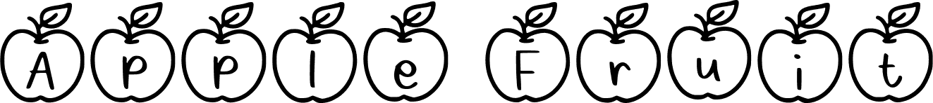 Apple Fruit Regular font