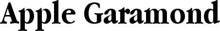 Apple Garamond font