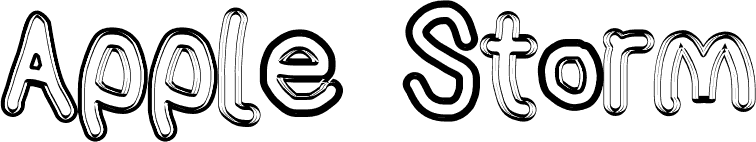 AppleStorm Extra Bold Blurry Fax font | Fonts2u.com