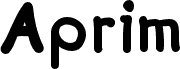 Aprim font