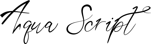 Aqua Script font | Fonts2u.com