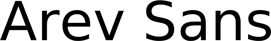 Arev Sans font