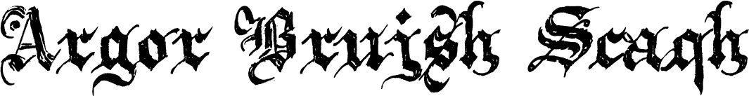 Argor Brujsh Scaqh font