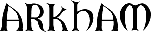 ARKHAM Bold font