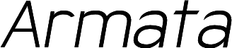 Armata Hairline font