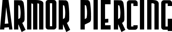 Armor Piercing font | Fonts2u.com