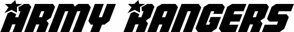 Army Rangers Italic font | Fonts2u.com