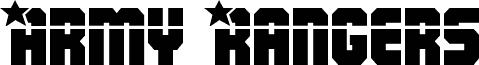Army Rangers Italic font | Fonts2u.com