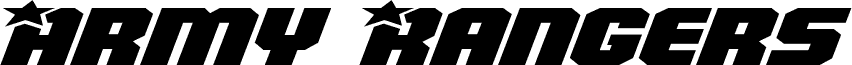 Army Rangers Italic font | Fonts2u.com