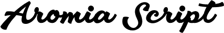 Aromia Script Medium font