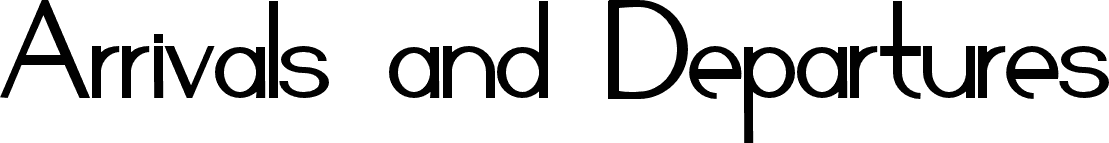 Arrivals and Departures Bold font | Fonts2u.com