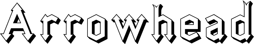 ArrowheadLakeShadows font