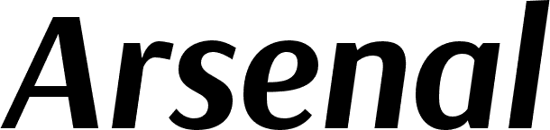 Arsenal-BoldItalic font