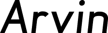 Arvin Bold font