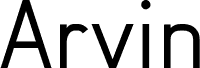 Arvin Light font