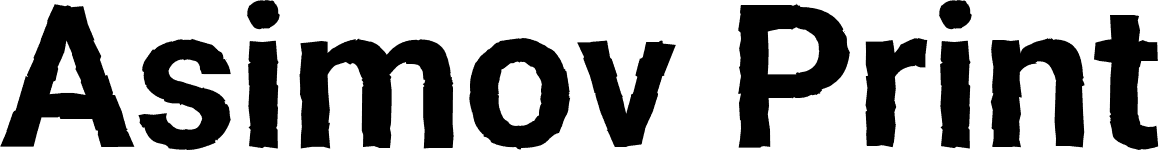 Asimov Print D font | Fonts2u.com