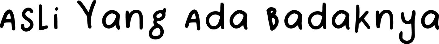 Asli Yang Ada Badaknya Regular font | Fonts2u.com