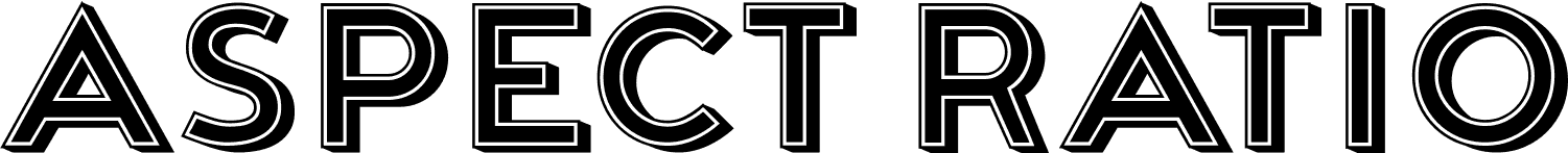 Aspect Ratio 3D font