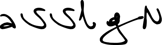 assign font