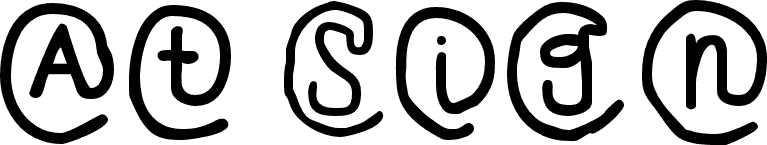 At Sign Regular font | Fonts2u.com