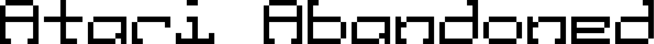 Atari Abandoned Regular font | Fonts2u.com