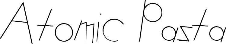 Atomic Pasta Italic fuente | Fonts2u.com