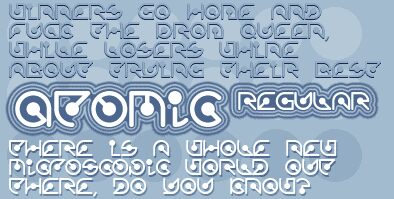 Atomic font | Fonts2u.com
