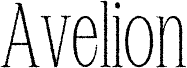 Avelion Stamp Demo Regular font