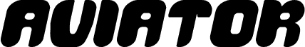 AVIATOR Bold font