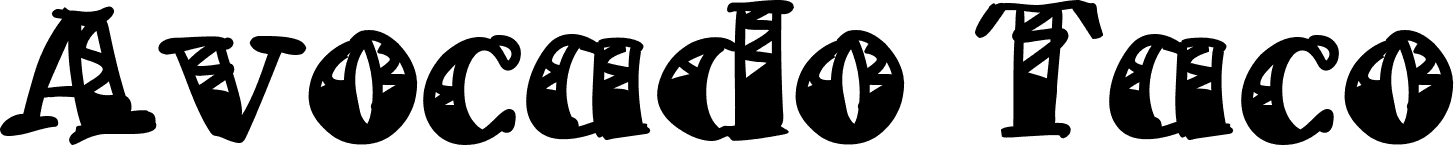 Avocado Taco font | Fonts2u.com