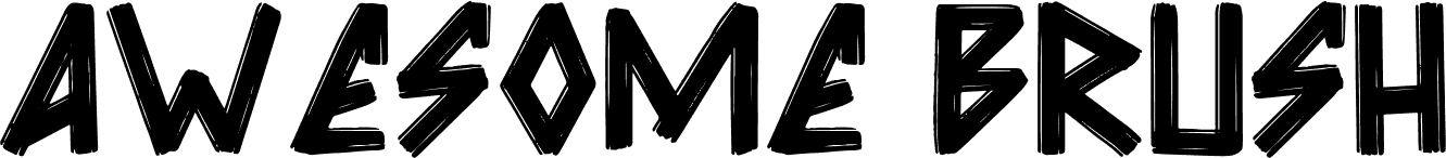 Awesome Brush font | Fonts2u.com