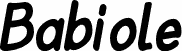 Babiole Bold font | Fonts2u.com