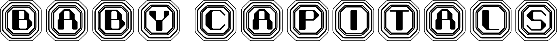 Baby Capitals Regular font | Fonts2u.com